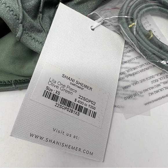 Shani Shemer | Swim | Nwt Shani Shemer Lila Olive Green Pleated One ...